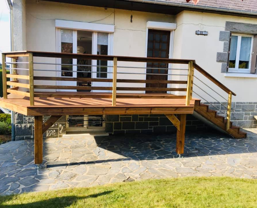 Agrandissement d'une Terrasse en Béton sur une Maison Néo-bretonne ...